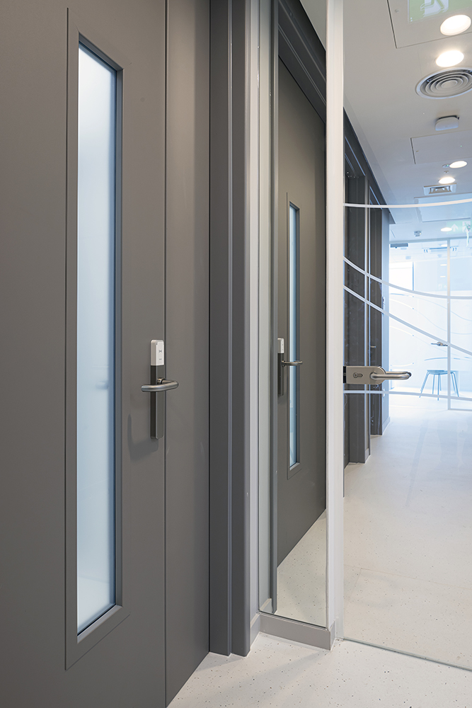 Sophisticated Door Solutions at Waterfront Hospital | NVDC Architects